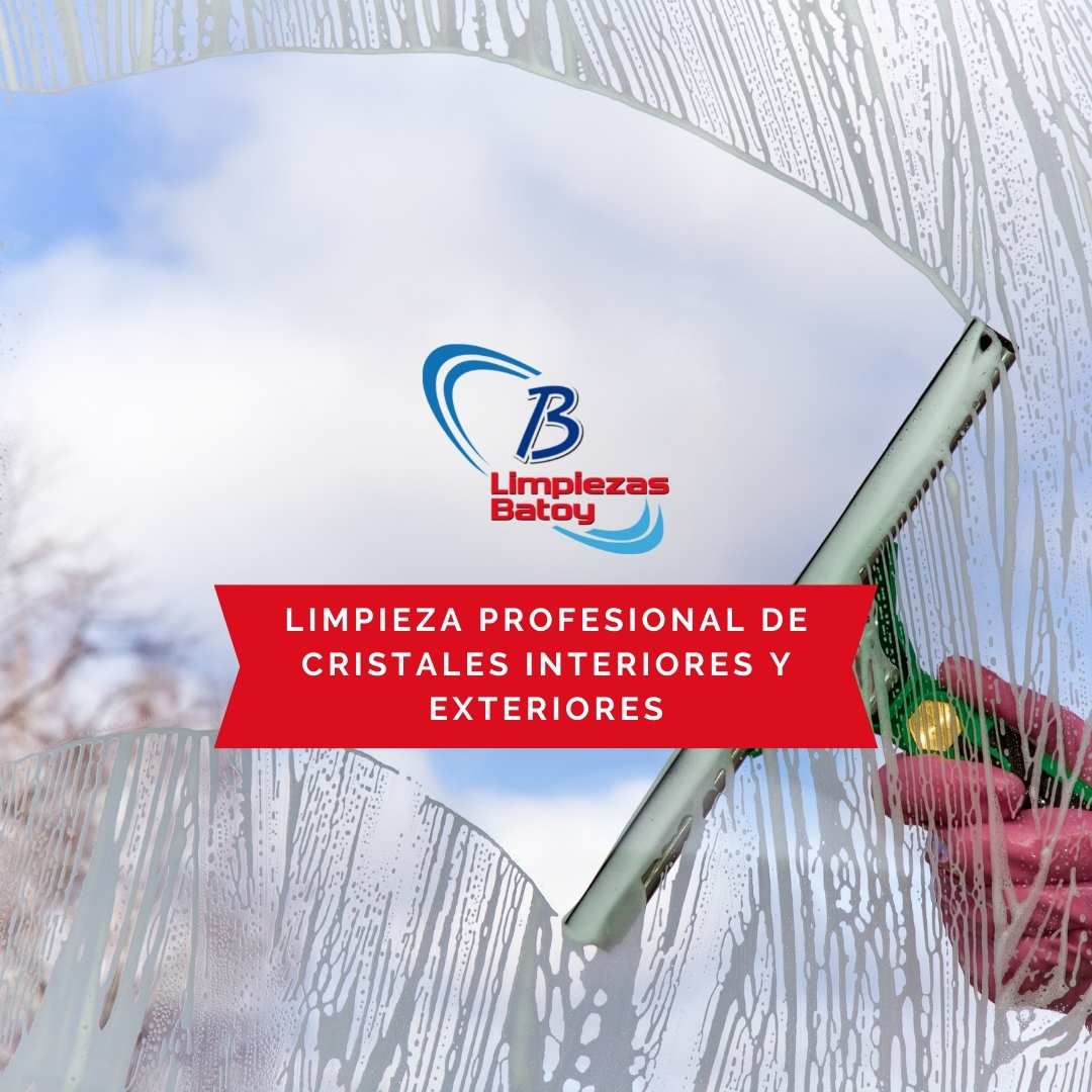 Limpieza profesional de cristales interiores y exteriores | Limpiezas Batoy